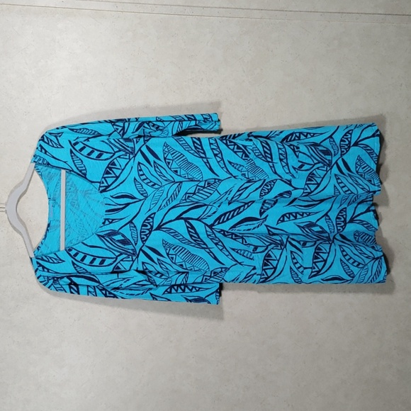 fresh produce | Dresses | 490 Fresh Produce Turquoise Wnavy Blue Leaf ...